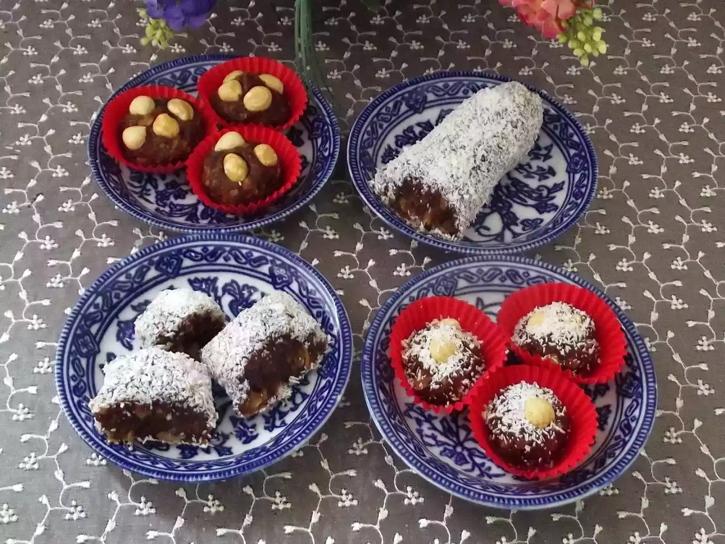 Cevizli fındıklı hindistan cevizli hurma lokum tarifi