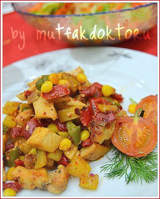 Misirli acili tavuk kavurma - Tarif Petitchef